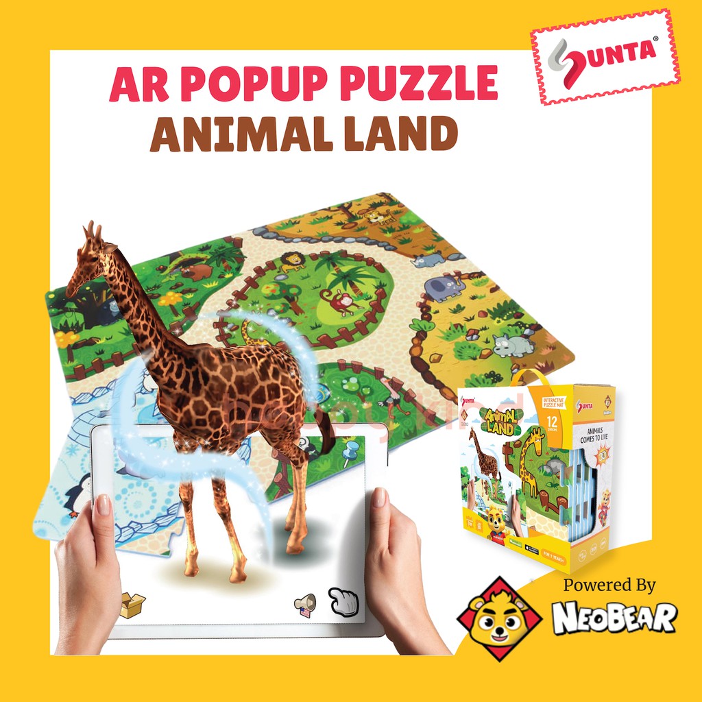 Sunta Augmented Reality AR Popup Puzzle for 3Y+ (3 Themes) – Happy Kind ...